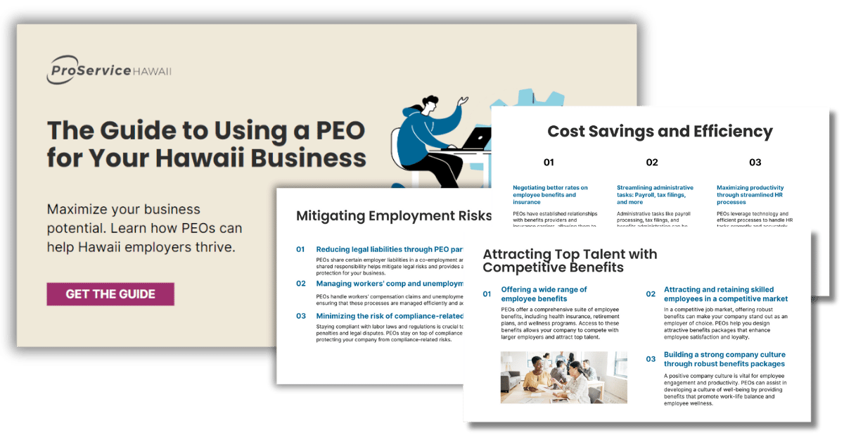 Guide to Using a PEO for Your Hawaii Business | ProService Hawaii